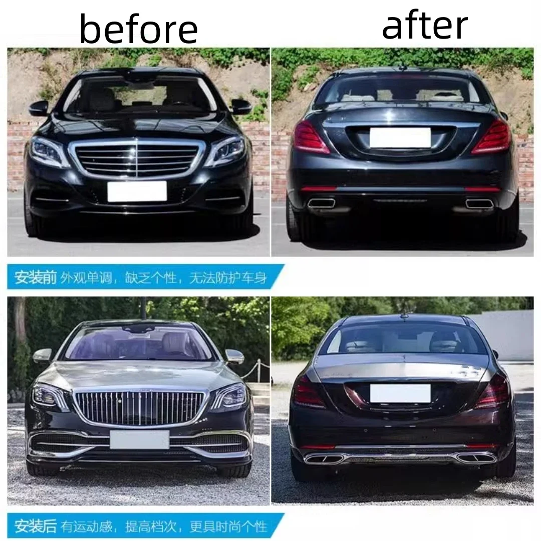 Body Kit Front Rear Bumper Assembly For Mercedes-benz S-class W222 2014 ...