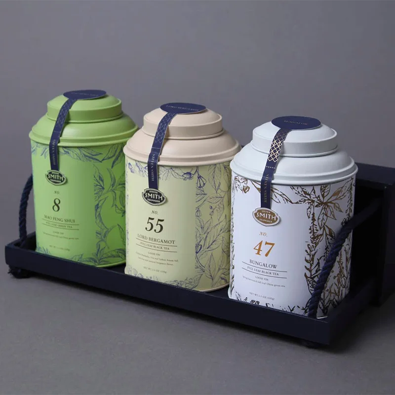 Custom Printed Luxury Round Airtight Packaging Coffee Box