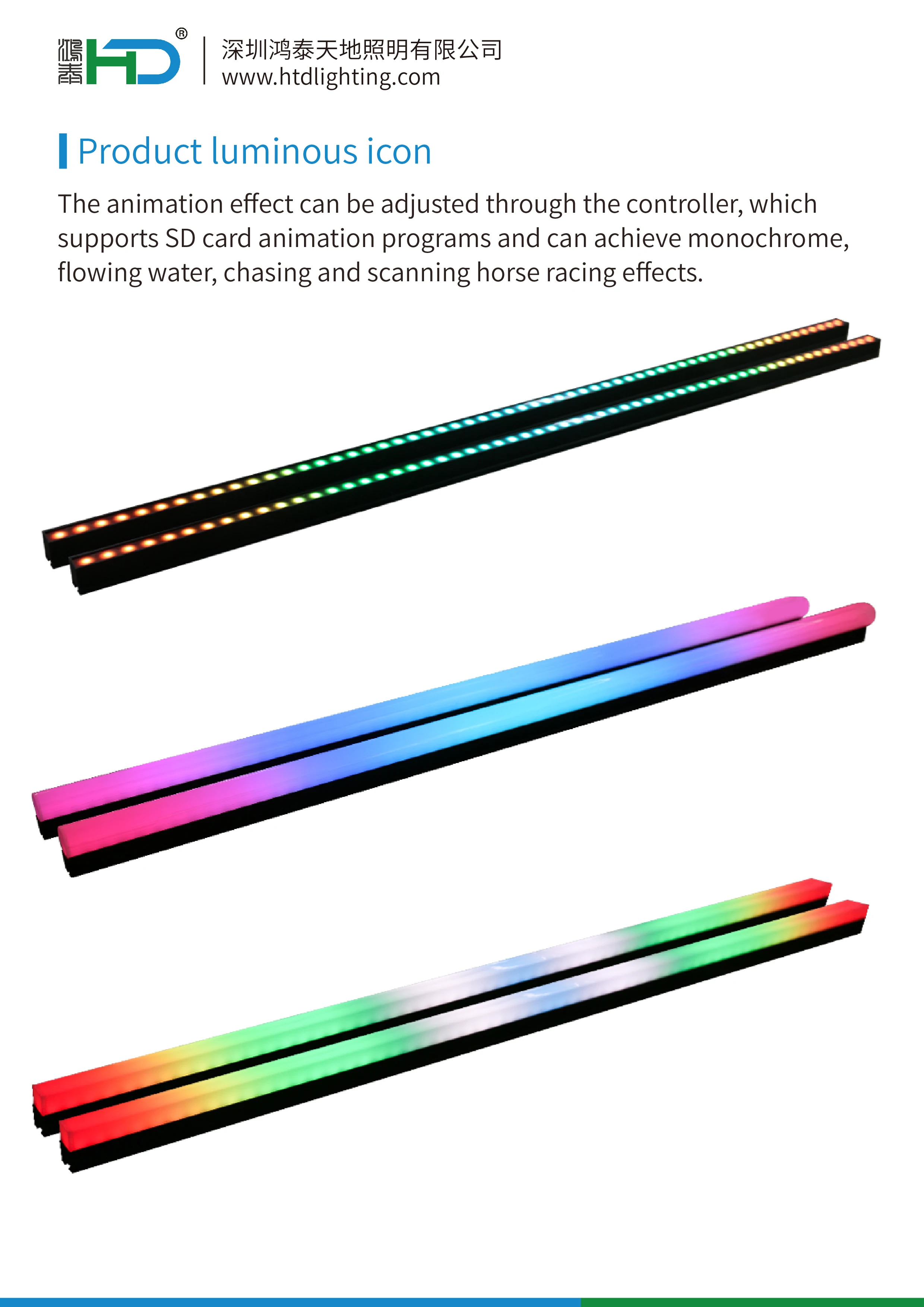 Custom Club Light DJ SPI DMX Stage Lighting 1m RGB RGBW LED