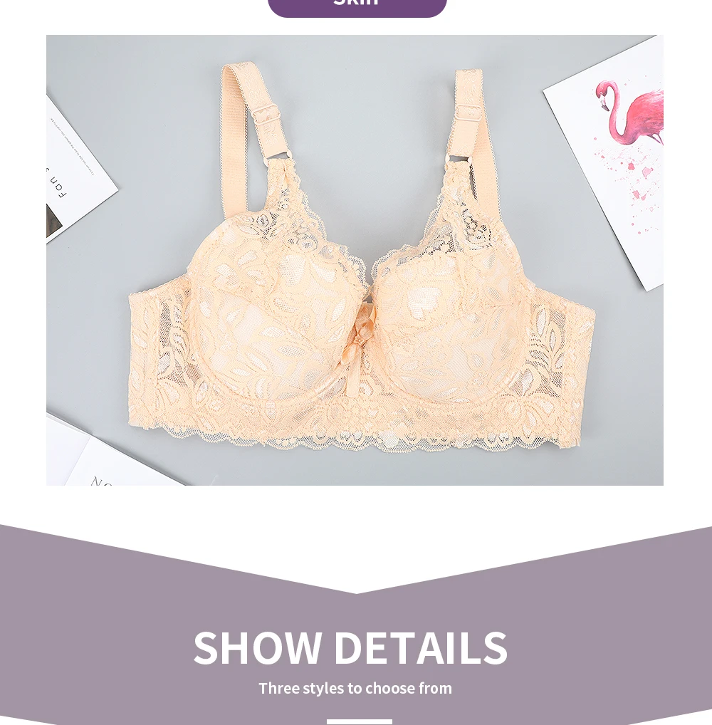 Wholesale Lace Wirefree B C Cup Push up Bralette White Brassiere ...