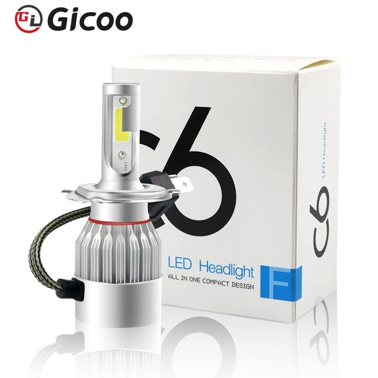 Wholesale Car Auto Light C6 Led Headlight H1 H3 H7 H4 H11 9005 9006 Led Headlight 36w Led ...