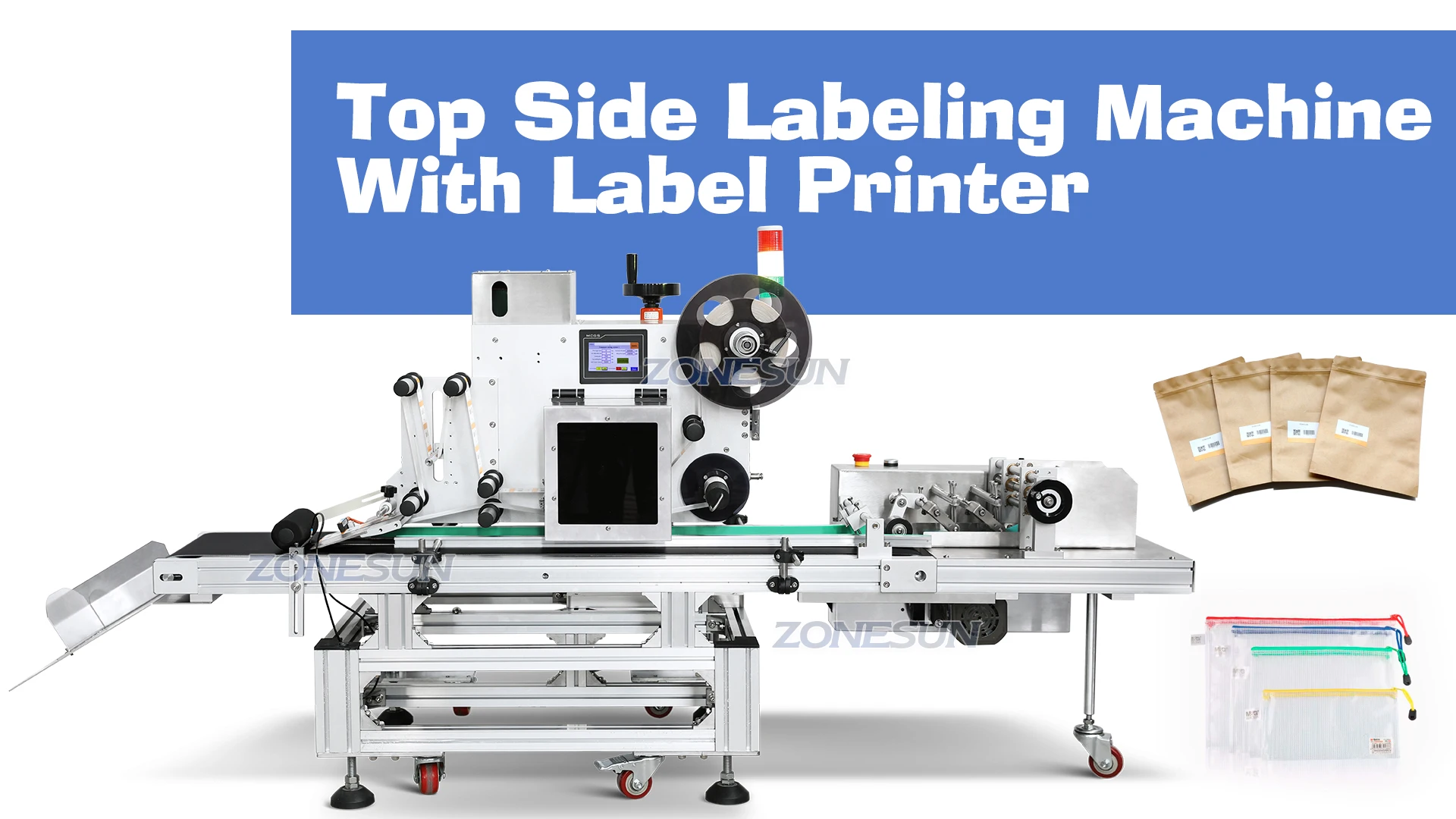 Zonesun Zs-tb160po Automatic Horizontal Flat Boxs Mylar Plastic Pouch Coffee Bags Online Print ...