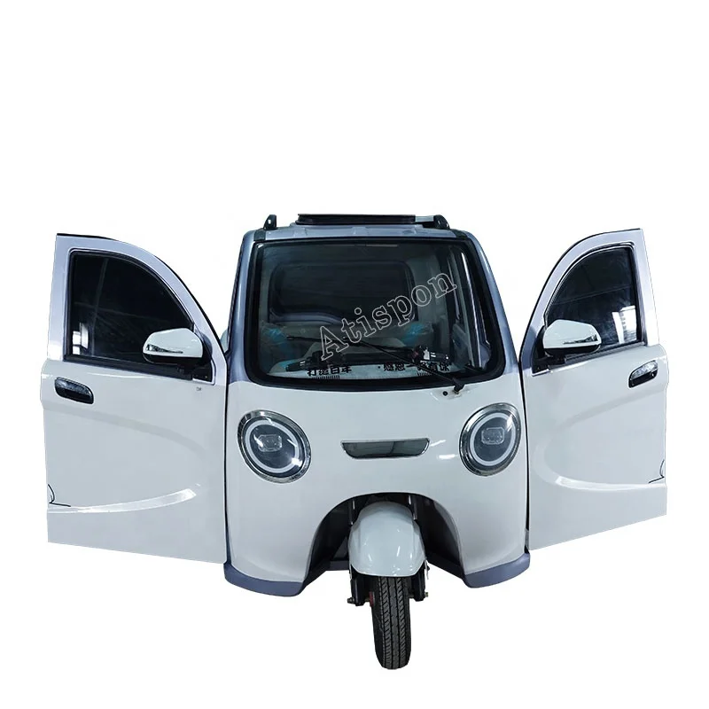 Enclosed Mobility 3 Wheel Electric Scooter Camper 4 Person Mini Trike ...
