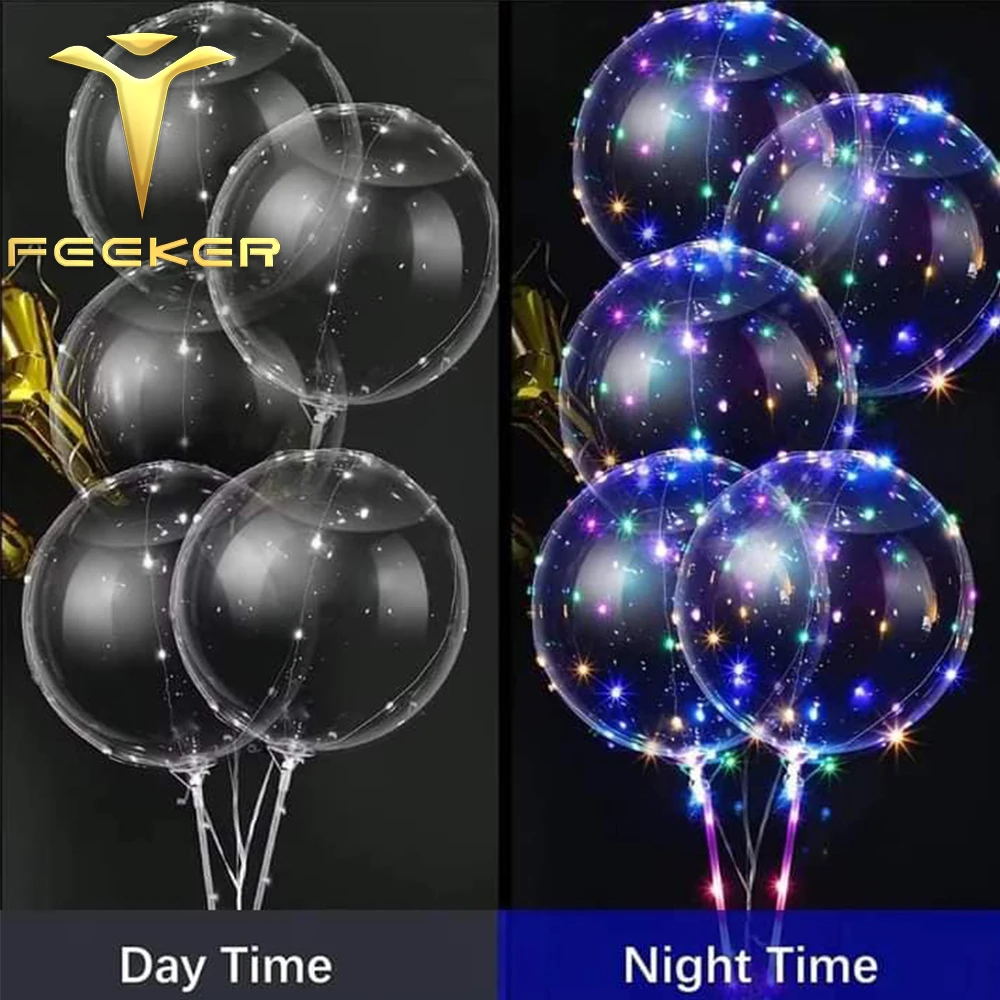 Labubu Balloons Bubble Make Light Up Balloon With Stick| Alibaba.com