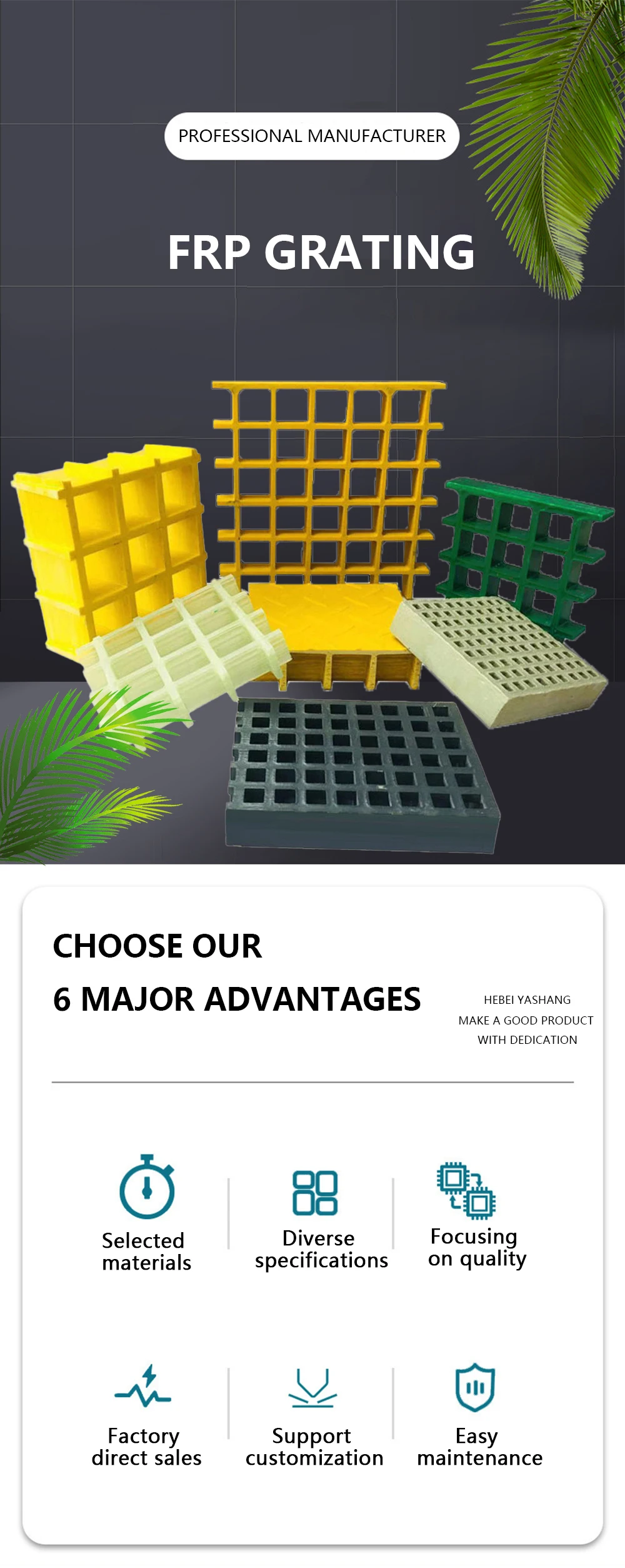 Grp Floor Grating Platform Ladder Walkway Grate Plastic Reinforced Frp ...