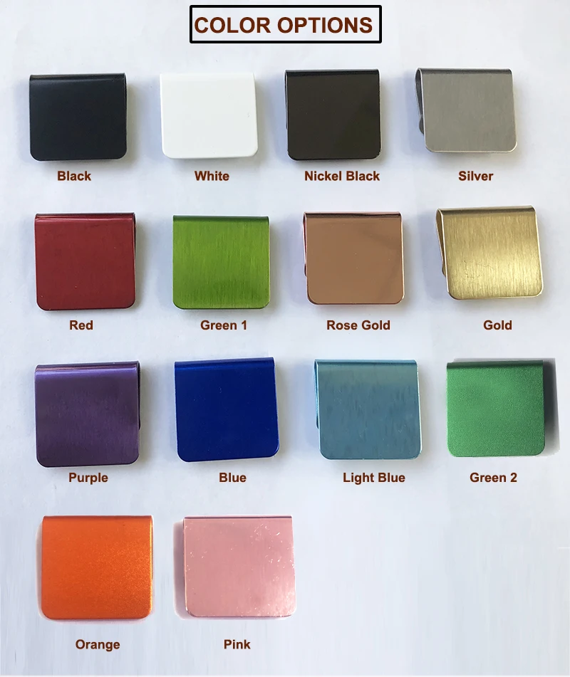 Bulk 30mm Square Black Blank Metal Golf Baseball Cap Hat Clip for Laser ...