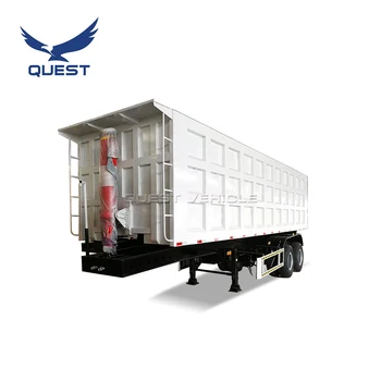 100 Tons Superlink Dump Trailer/ Double Box Interlink Side Tipper Semi ...