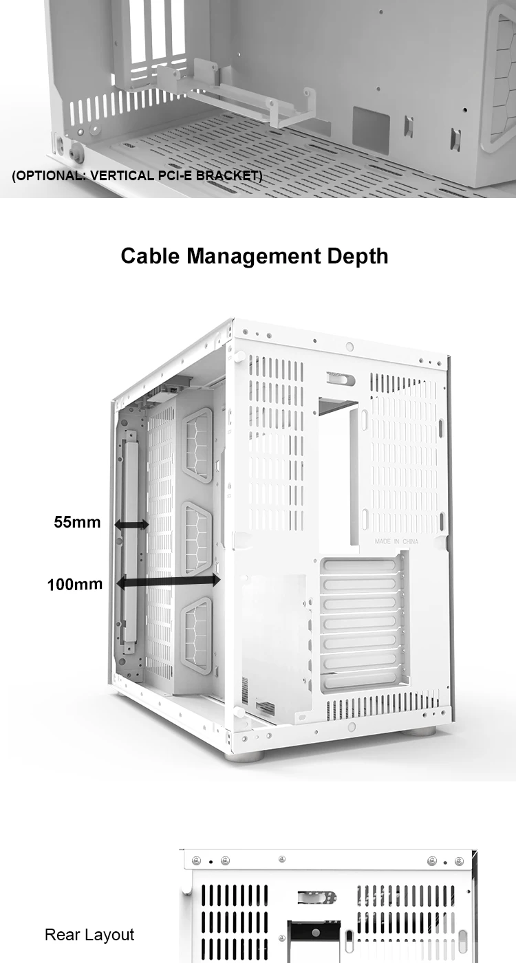 2024 Gaming PC Case - Custom ATX Computer Casing