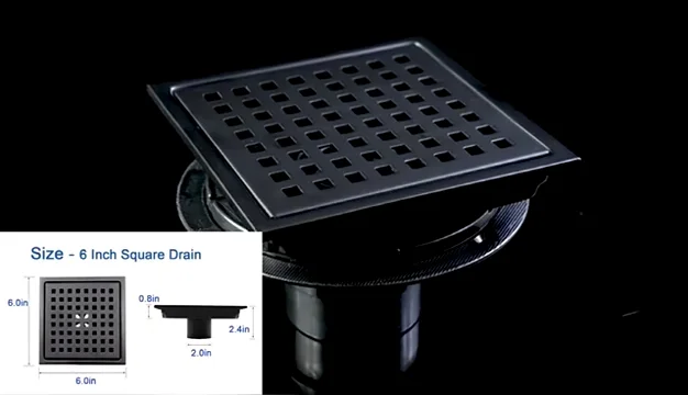 Bathroom/cleanroom Floor Cupc Drain Tile Insert Invisible Square Drain ...