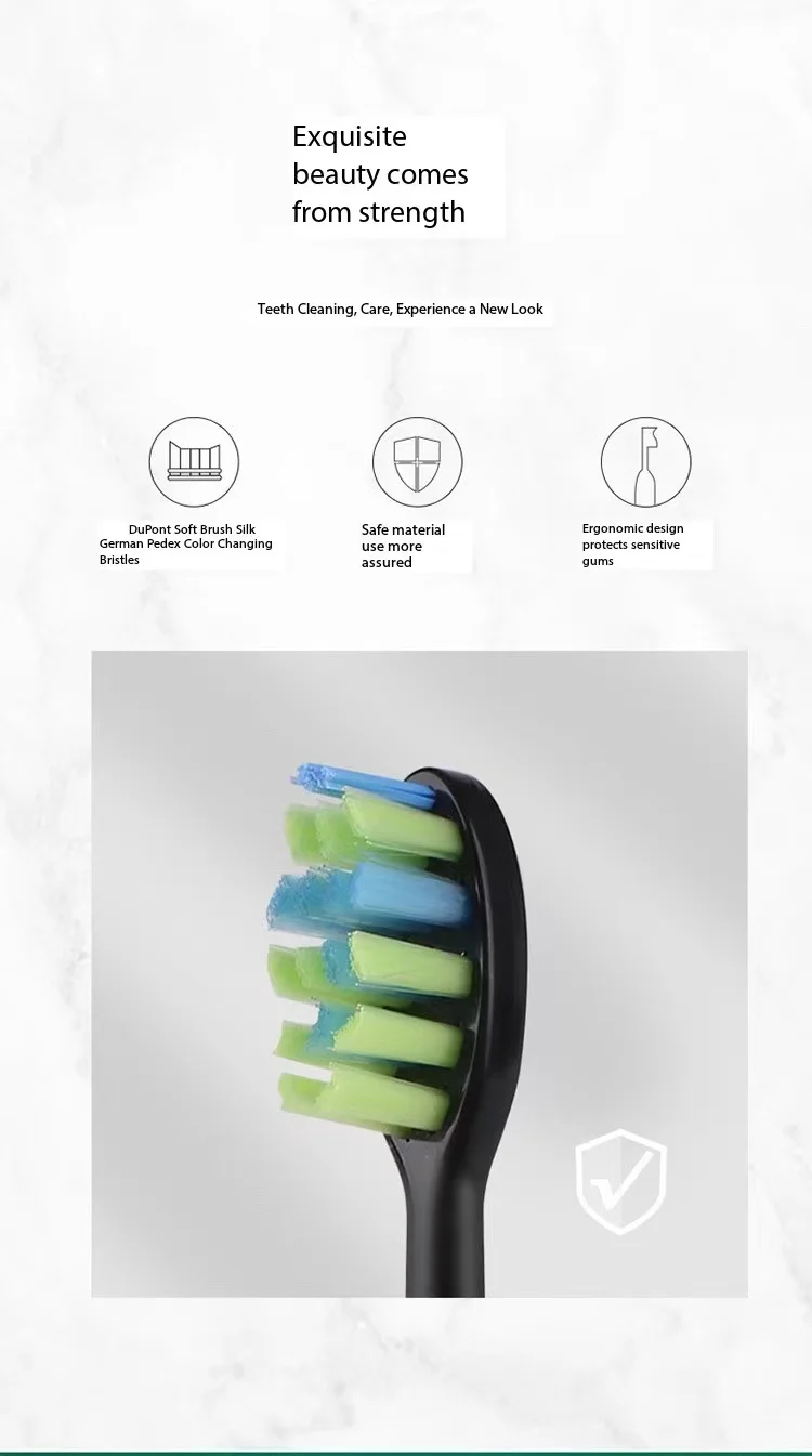 Wireless Charger Sonic Electric Automatic Toothbrush With Multiple ...