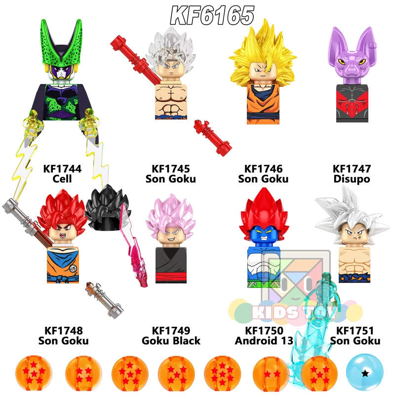 Kf6195 Kf6193 Dbz Villain Cartoon Anime Dragon Android Majin Buu Goku ...