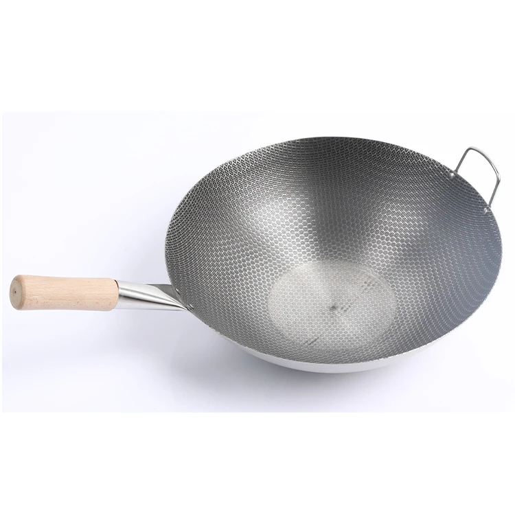 Stainless Steel Chinese Wok - Non-Stick, Durable, Versatile