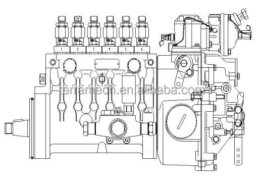 5371209 연료 분사 펌프 어셈블리 W47008232 SEM 순정부품 SEM921 SEM922 모터 그레이더 예비 부품 ...