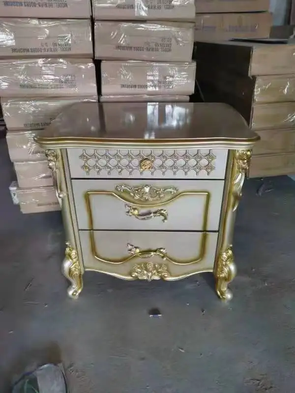 Victorian Royal Style MDF Board Luxury King Size 6pcs Bedroom Set ...