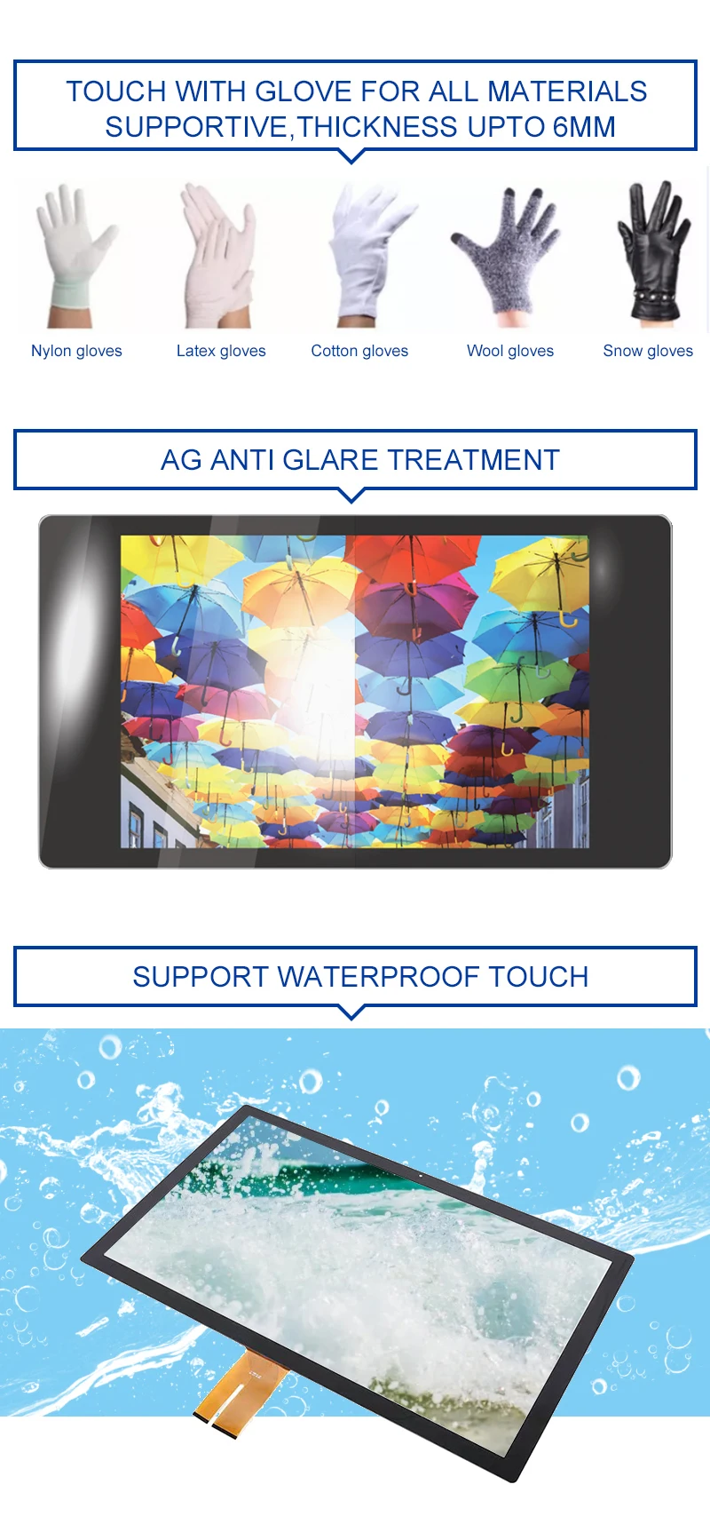 7inch LCD Touch Screen for Smart Home - High Resolution
