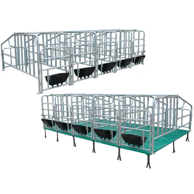 Customizable Galvanized Pig Cages Sow Gestation Crates for Breeding New ...