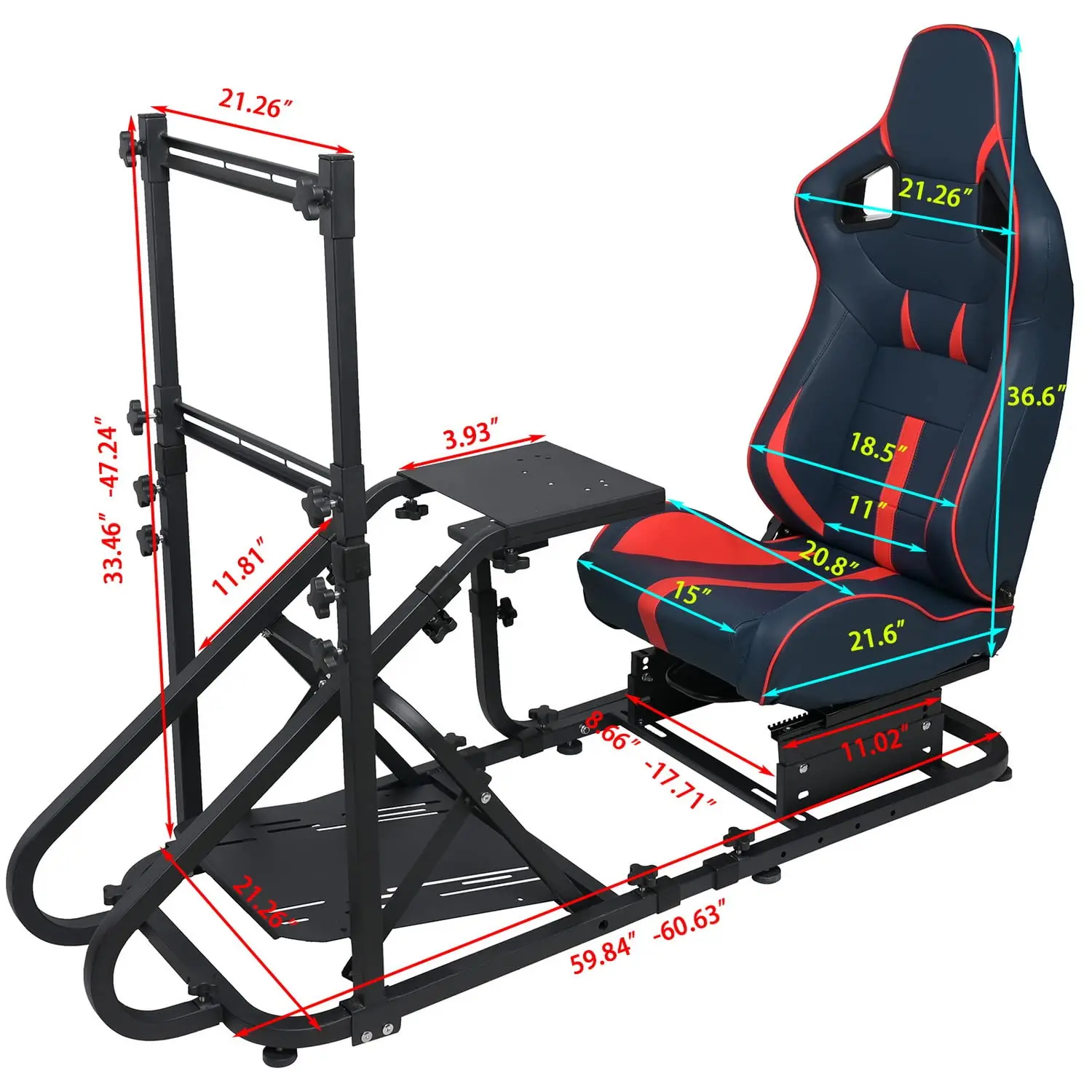 JBR1012F Gaming Seat - Customizable Sim Racing Simulator
