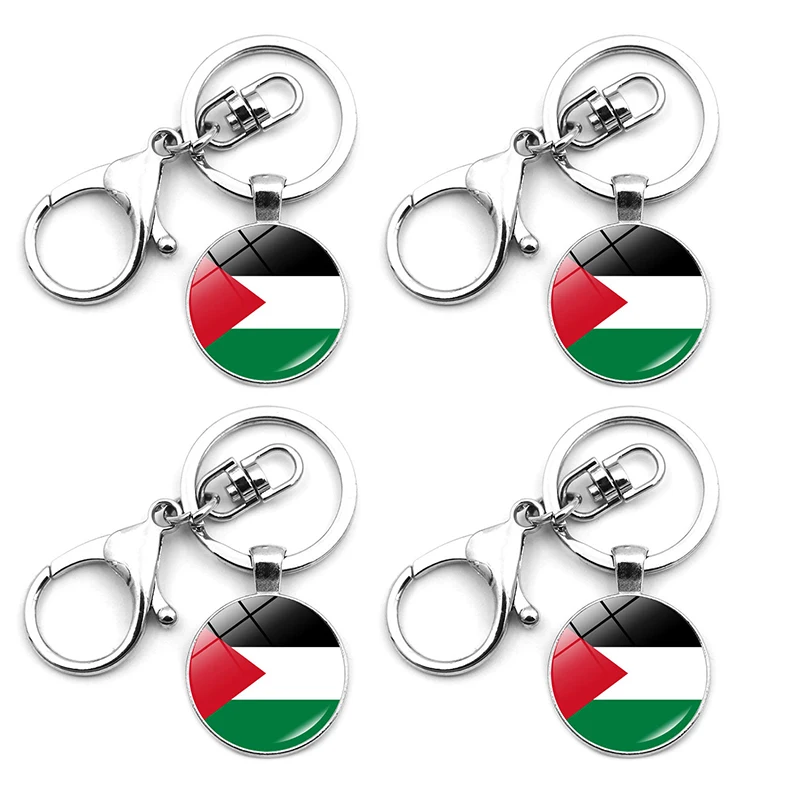 Metal Arabic Keyring Palestine Country Key Chain Map Palestine Flag ...