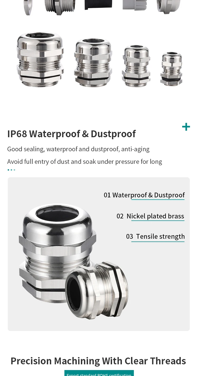 Multi Hole Cable Gland Ip68 Waterproof Metal Cable Gland Pg16 M25 - Buy ...