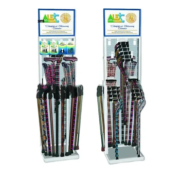 Retail Shop Floor Metal Walking Stick Display Rack Walking Cane Or ...