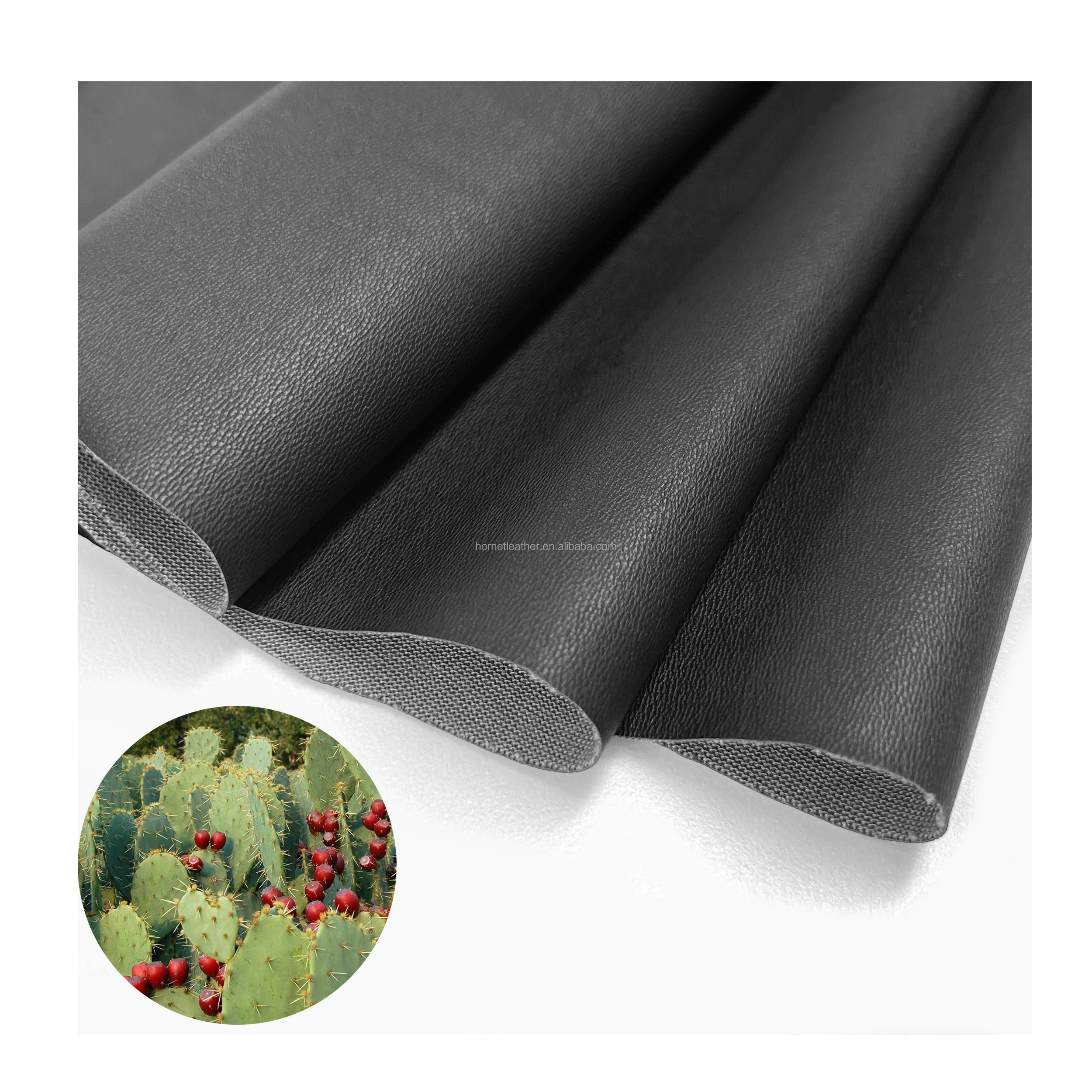 Recycled Plant Fiber Leather Vegan Cactus Leather for Shoes Bags Sofa ...