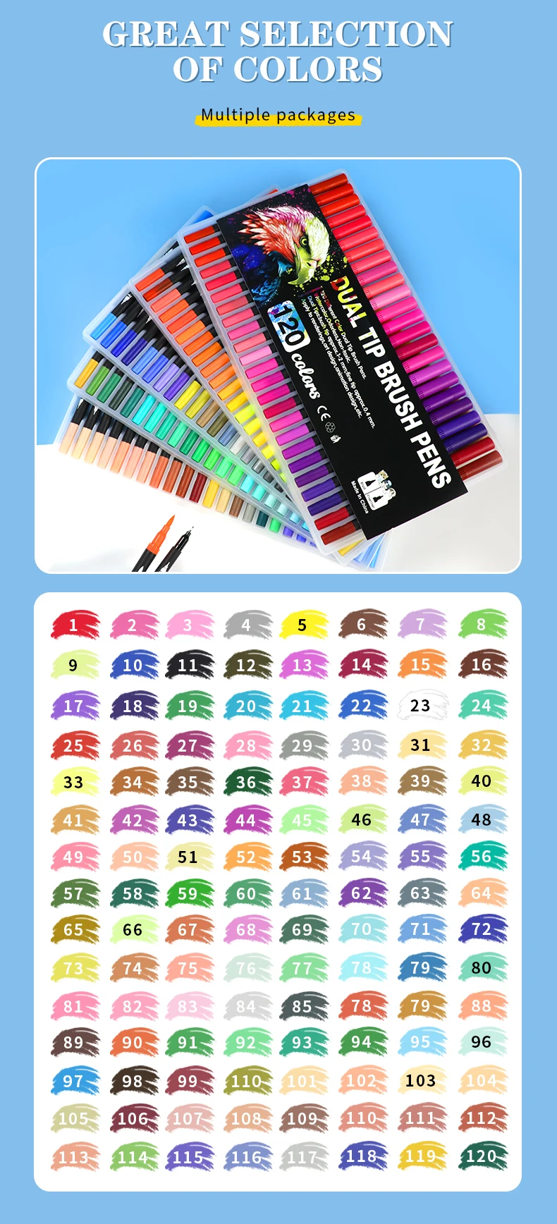 Somagi Art Markers - Versatile and Durable Watercolor Pens