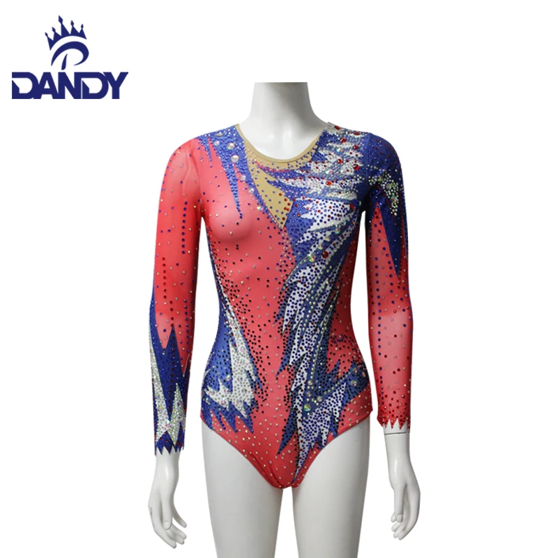 Elegant Spandex Girls Professional Rhythmic Gymnastics Leotard for ...