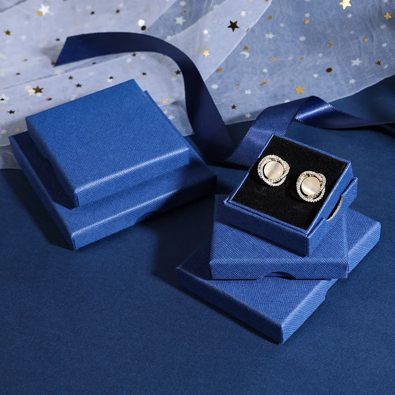 Delicate Royal Blue Jewelry Boxes for Gift Wholesale Ring Brooch ...