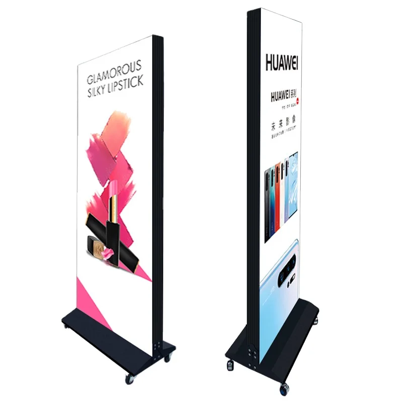 Outdoor Standing Billboard Led Sign Mobile Outdoor Poster Led Display ...