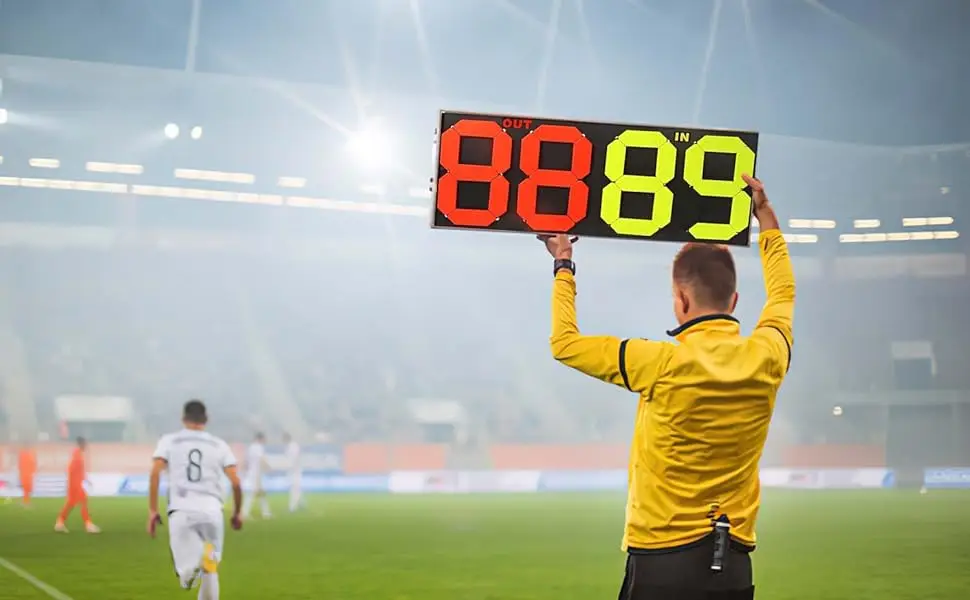 Football Soccer Substitution Board - Double-Sided Display & 4 Digital ...