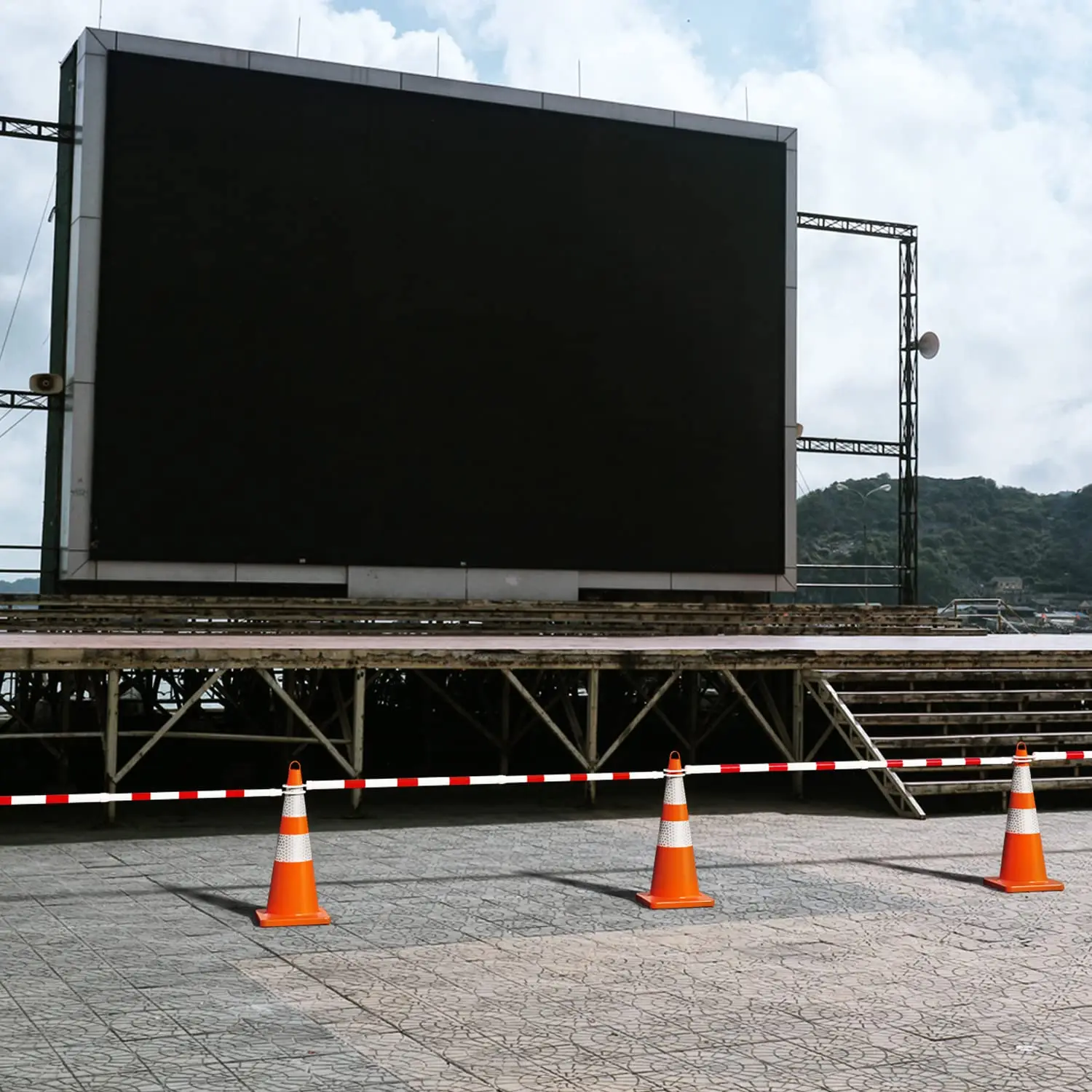 2025 Traffic Portable Reflective Retractable Safety Expandable Cone Bar ...