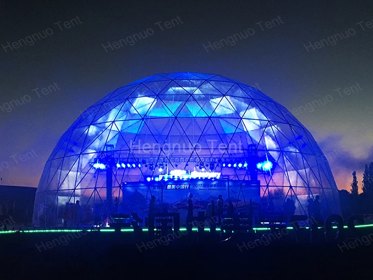 Large 1000-people Capacity Geodesic Dome Tent Clear Pvc Fabric For ...