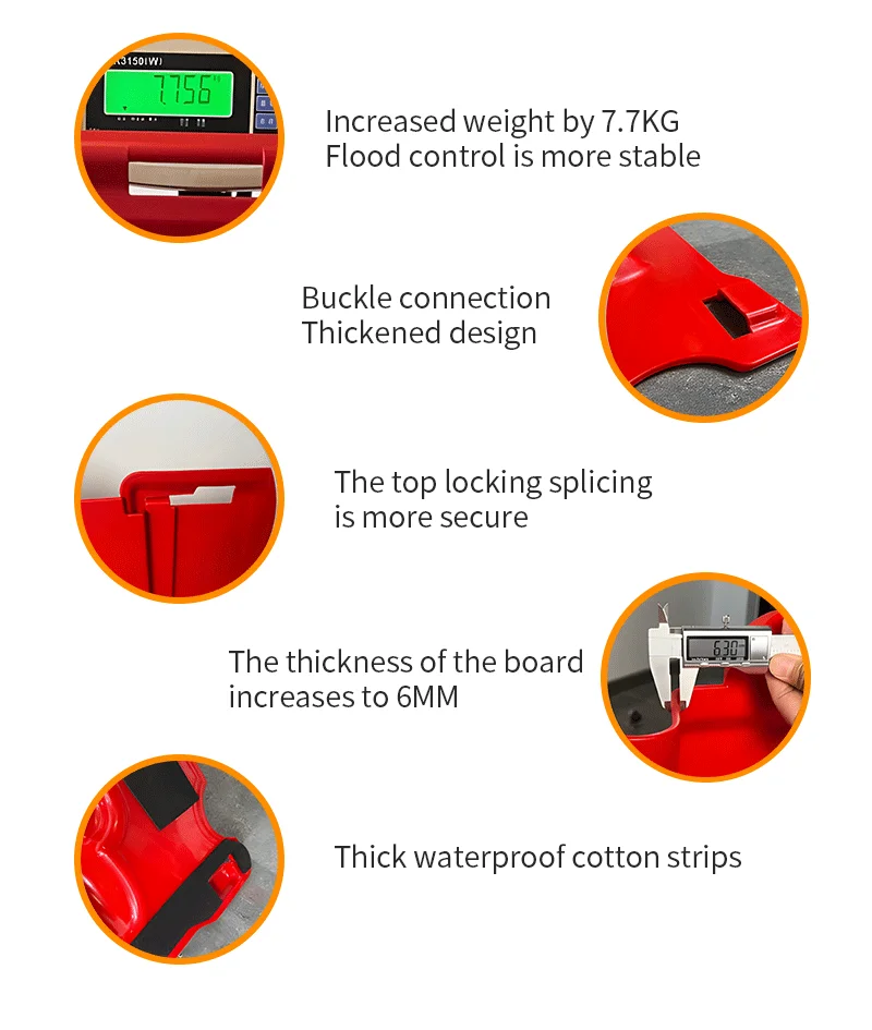 YIYI TRAFFIC Dam Easy Portable Plastic Flood Control Barrier - OEM/ODM