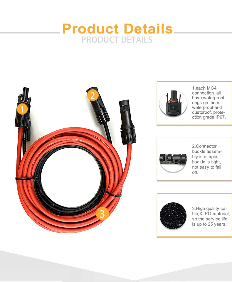 4mm Solar Ac Cable 1000v 1500v Single Core In Deye Micro Inverter ...