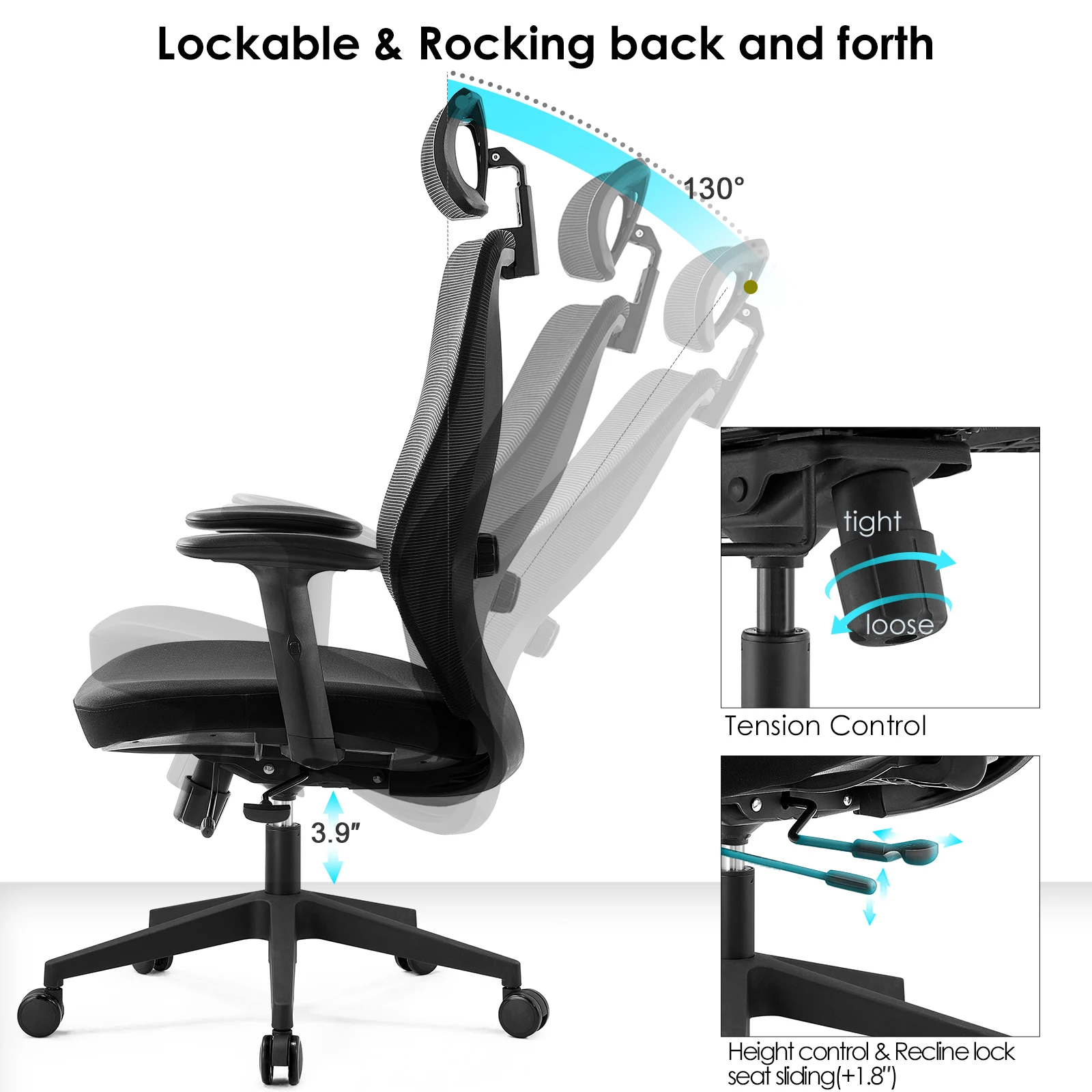 Sme Sedie Office Chairs Mesh Seat - Ergonomic & Adjustable