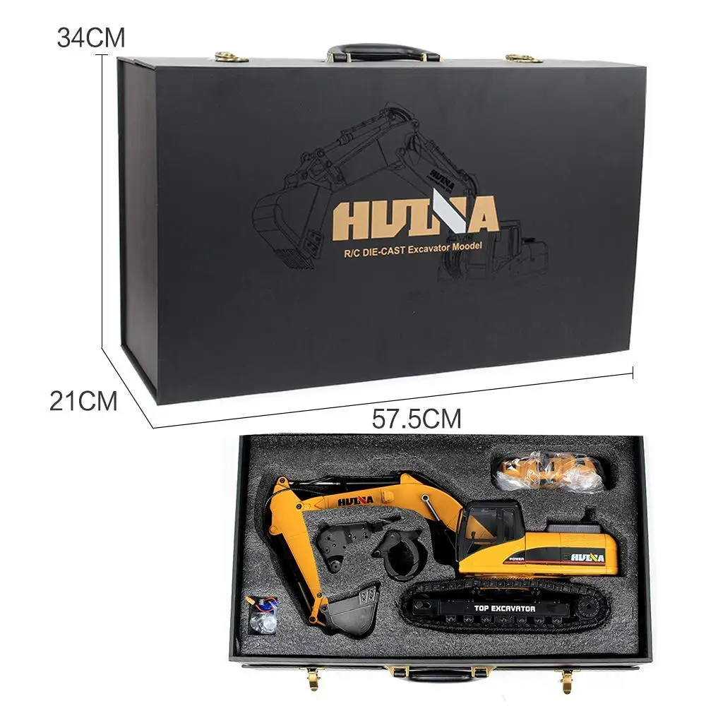 Huina 1580 Rc Bagger Metall 15 Kanal 2,4g Lkw 1:14 Spielzeug Beliebte ...