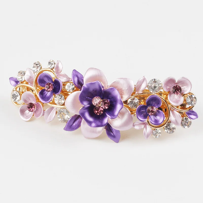 Luxurious Vintage Colorful Clasps Spring Clips Accessories Rhinestone ...