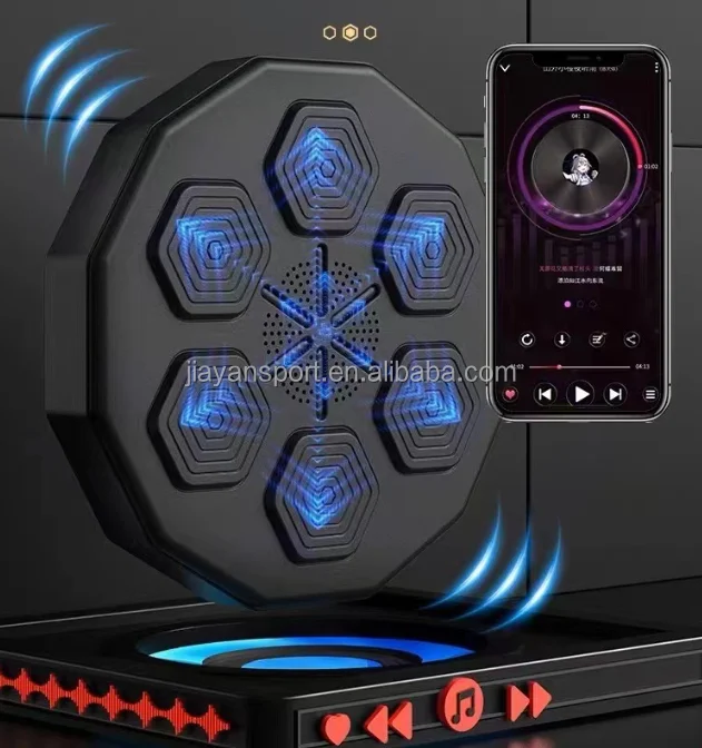Boxing Training Smart Music Wall Target Pad Light Up Smart Music Boxing ...