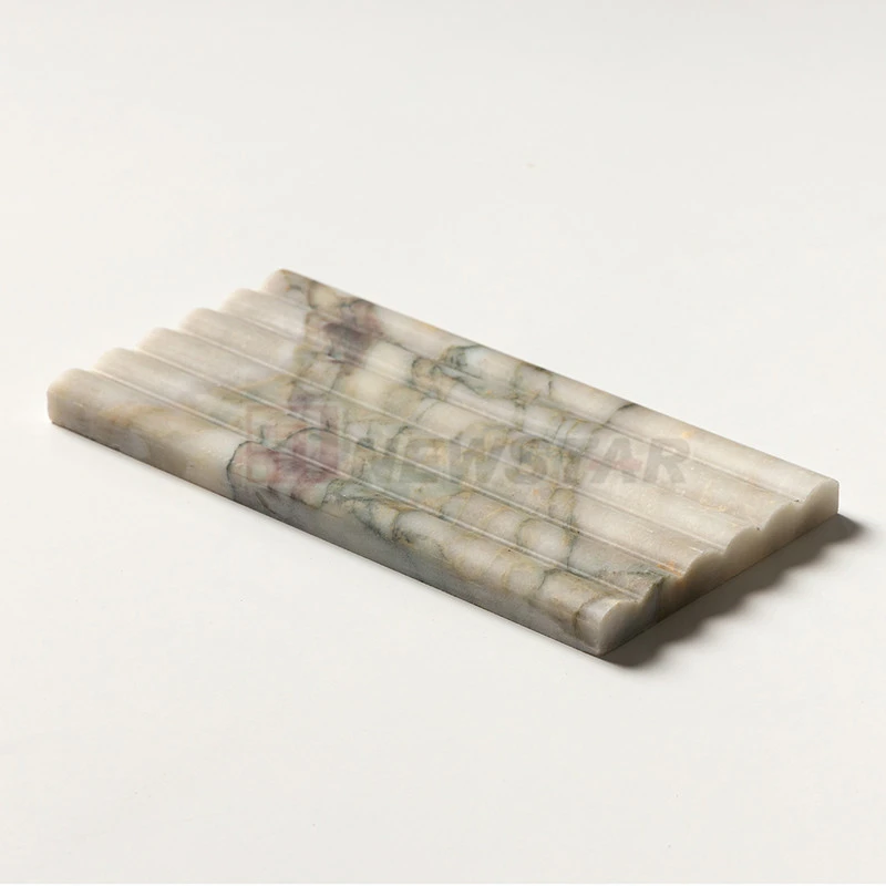 Newstar Curve Fluted Italian Marble Mosaic Tiles Decoration Backplash ...