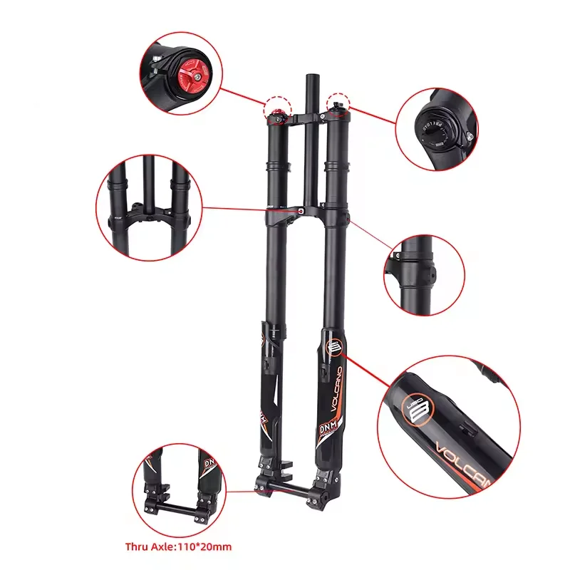 Electric Full Suspension Mountain Bike Front Fork - 20/26/27.5/29 Inch ...