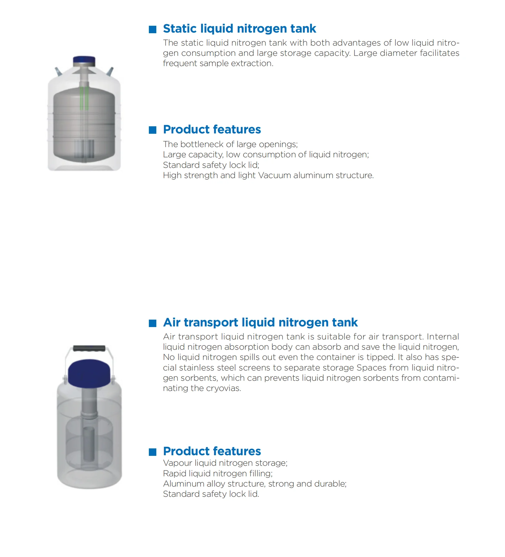 YDS Liquid Nitrogen Container 3/6/10/13/20/30/35/50/60/80/100L ...