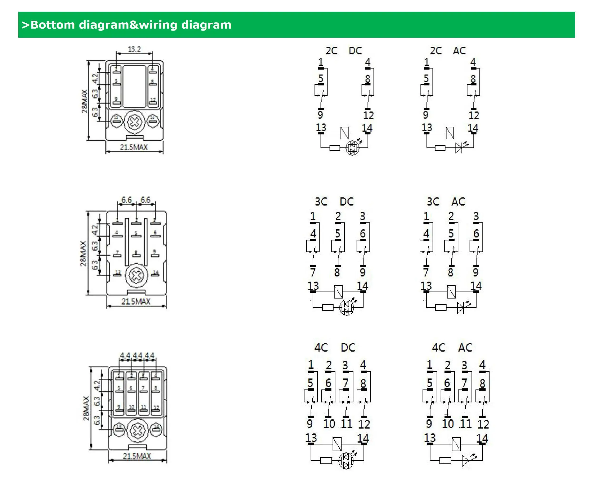 Mgrelay Bmy5-2c 24v Relay 5a Dpdt General Purpose With Dc Ac Output And ...