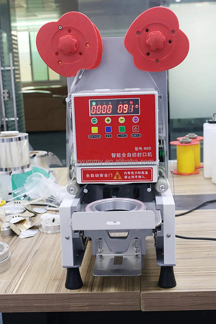 Cup Sealing Machine Automatic Cup Seal Machine Film Commercial Plastic ...