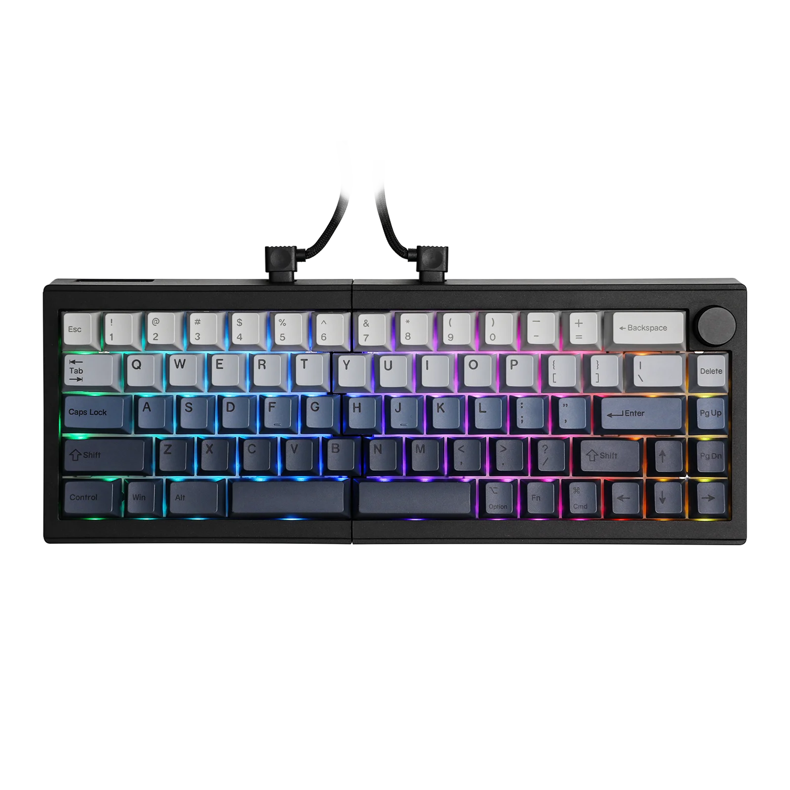 Epomaker Split 65 Ergonomic Hot-Swap Mechanical Keyboard with RGB ...
