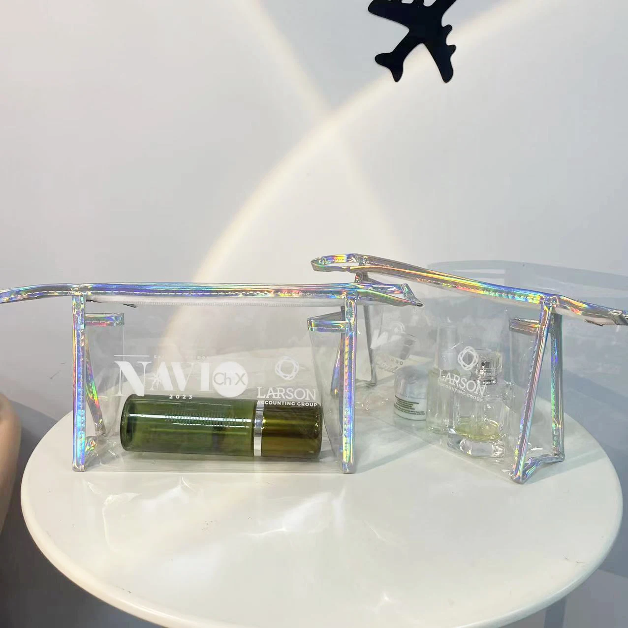 Transparent Cosmetic Bag Small Clear Zipper Pouch Custom Logo Makeup ...