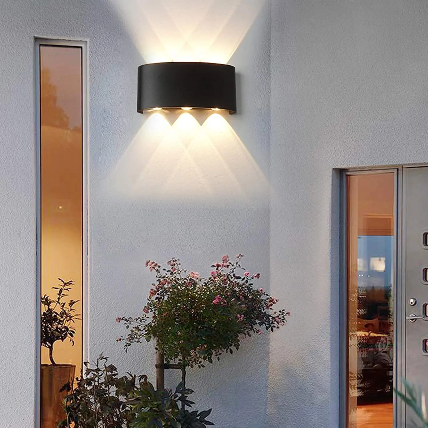 Modern Wall Light 8W White LED Sconce up Down Wall Lamp Aluminium LED ...