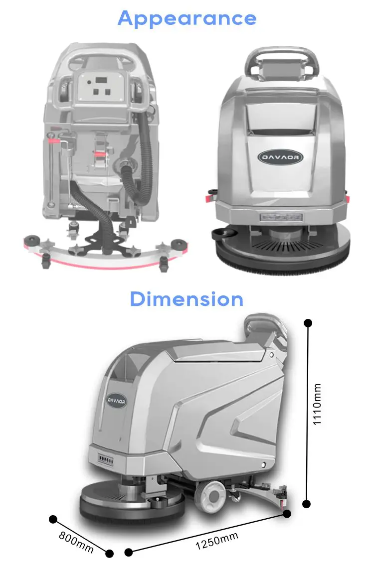 Commercial Battery Operated Single Disc Brush Tile Cleaning Equipment ...