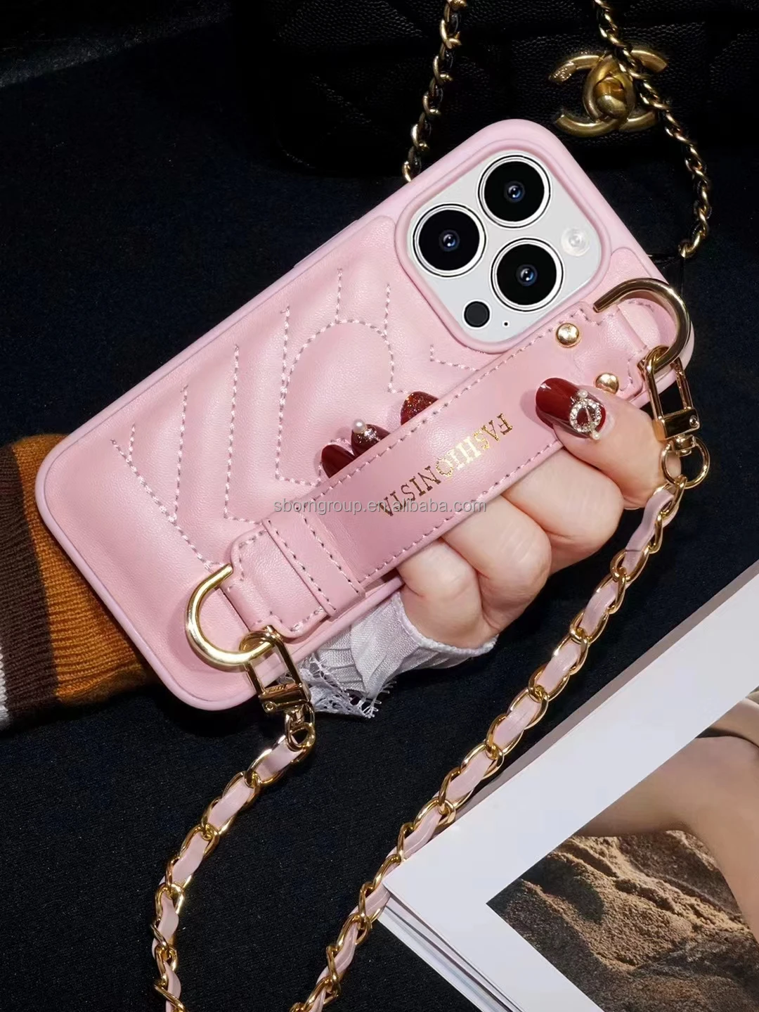 New Design Diagonal Slant Strap Bag Style Leather Phone Cover For ...