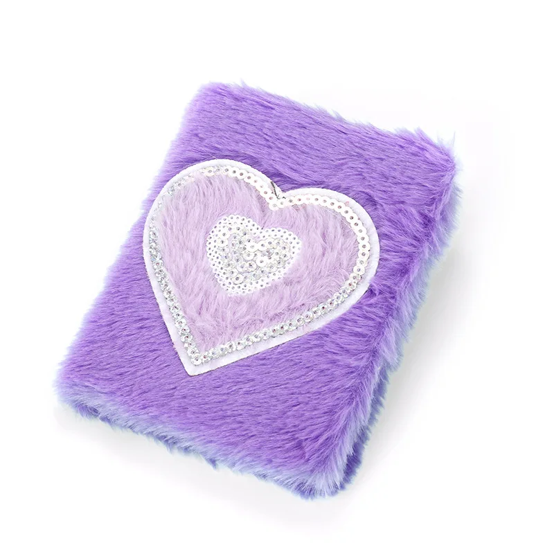 BEYOND A6 Soft Thermal Bound Furry Cute Plush Cover Design Girls Diary ...