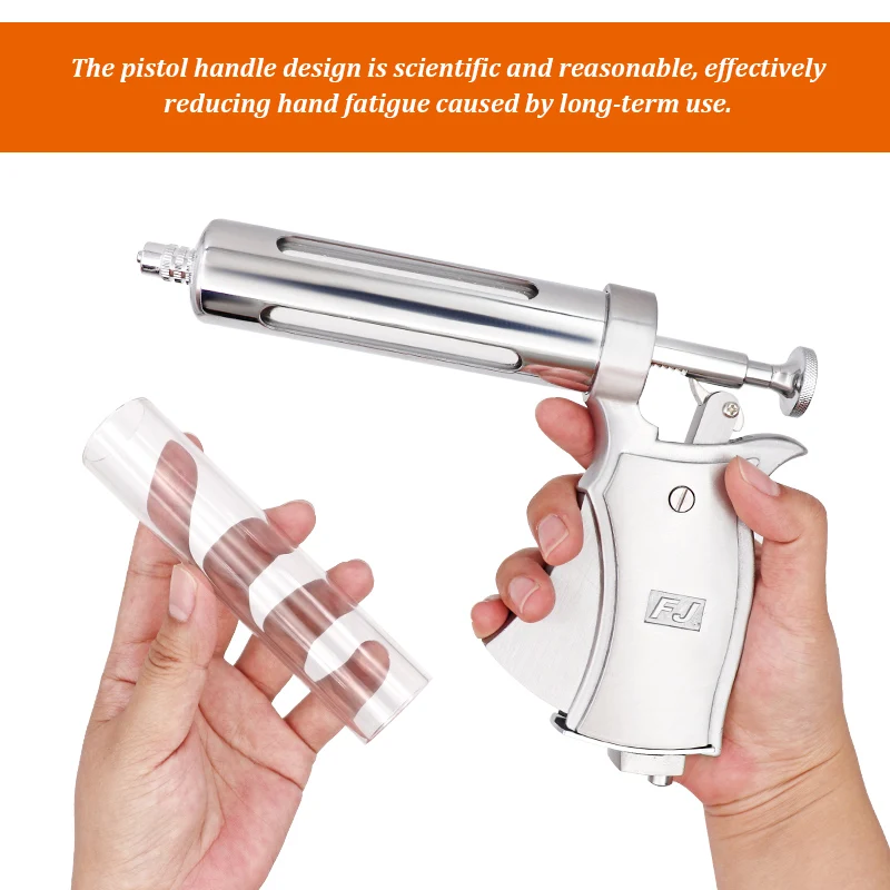 50ml Automatic Injection Syringe - Stainless Steel Vet Syringe